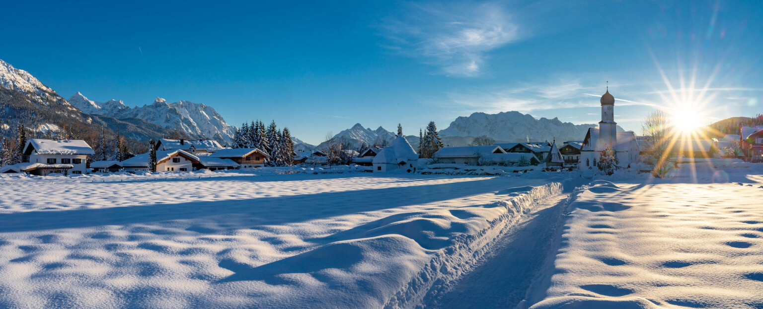 Winterwunderland Krün und Wallgau in der Alpenwelt Karwendel: Ein ...